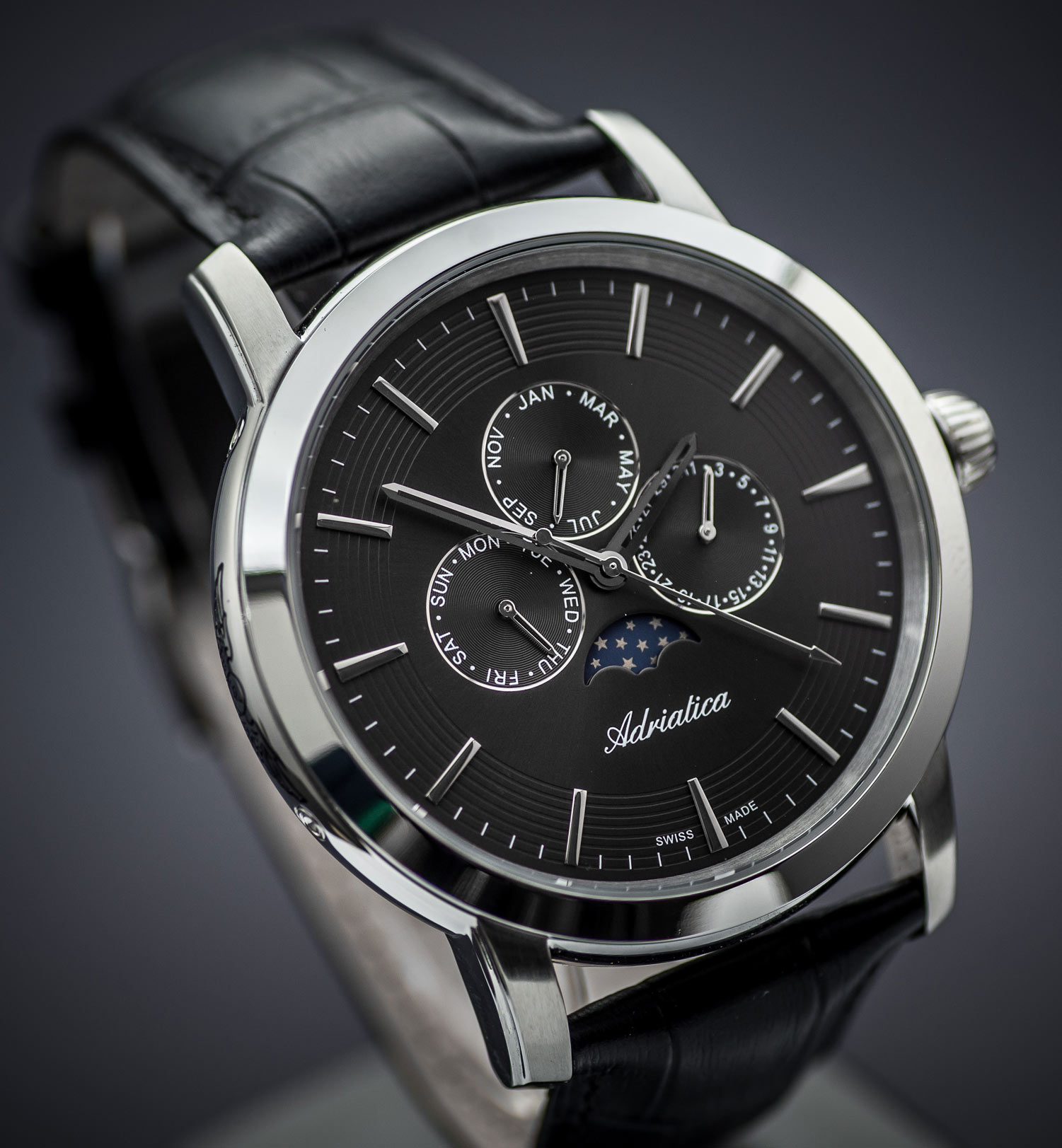 Adriatica with Moon Phase A8131.5216QF – hodinky • Hodinkovna.cz